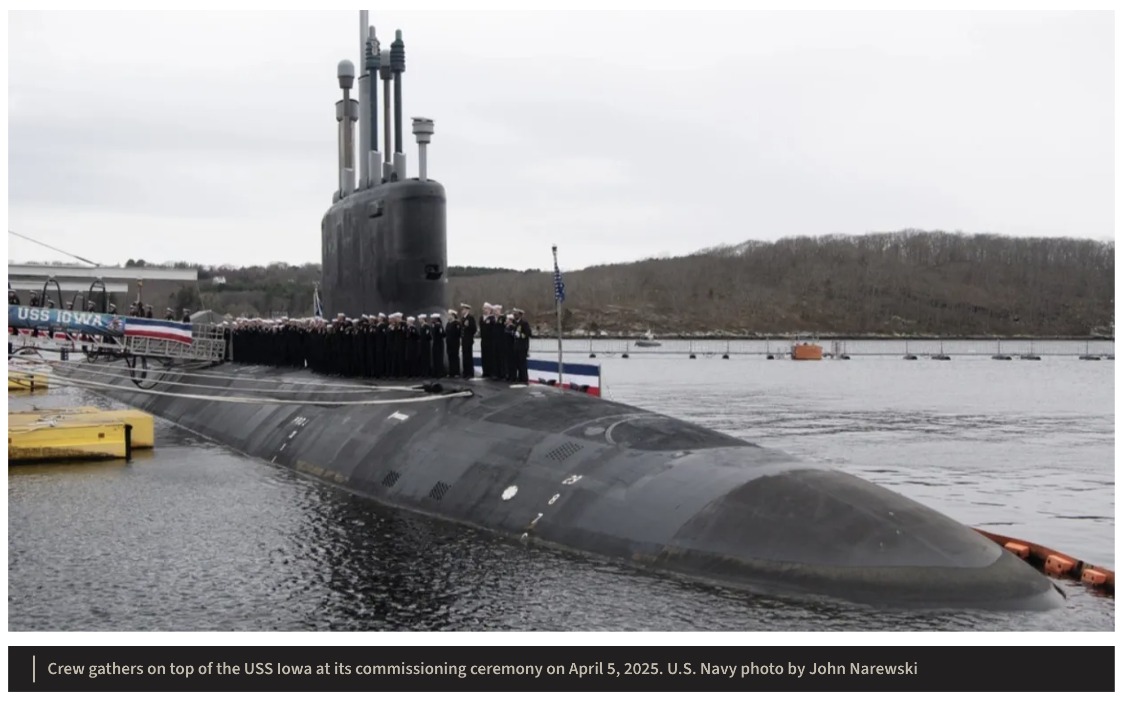 Navy commissions its newest submarine, the USS Iowa (SSN 797) | Bowfin ...